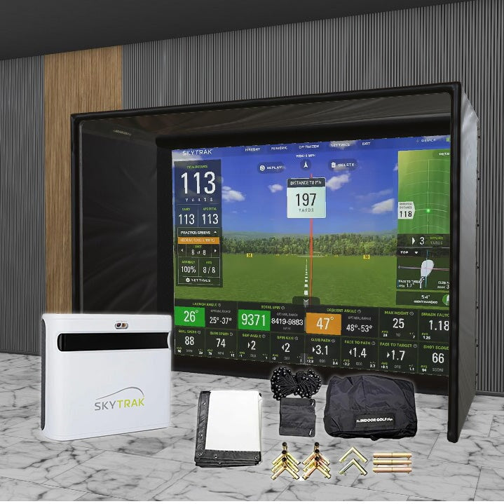 SkyTrak Plus SIG DIY Golf Simulator Studio Package - The Indoor Golf Shop