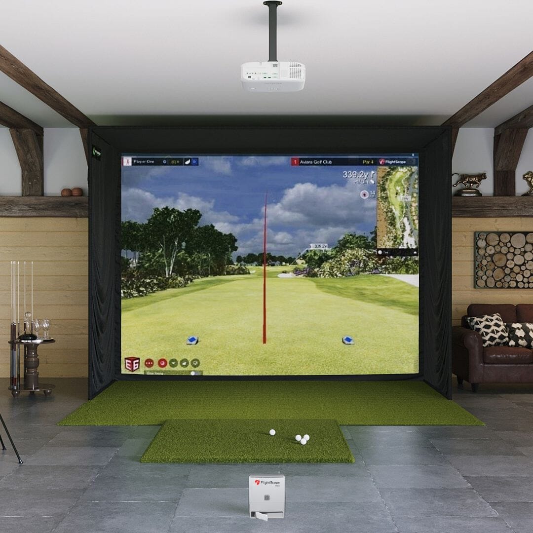 FlightScope Mevo Gen2 SIG12 Golf Simulator Package – Indoor Golf Shop